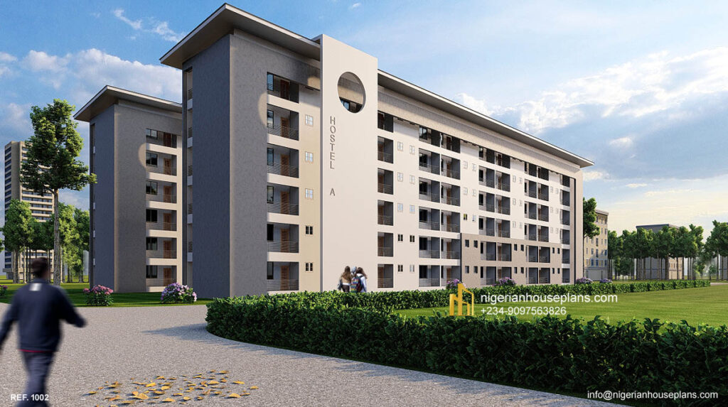 Hostel building (Ref. 1002) - NIGERIAN HOUSE PLANS